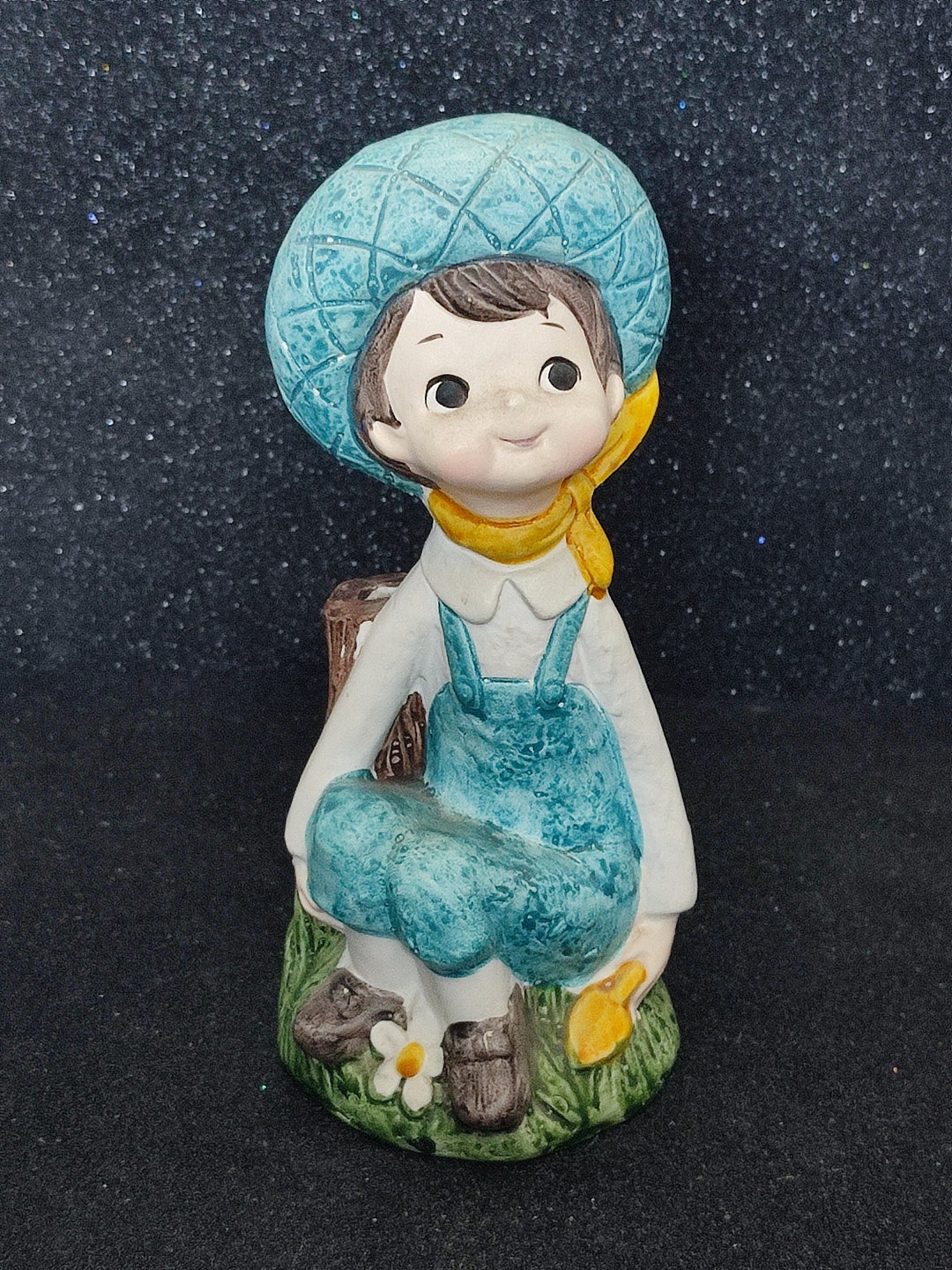 Large Country Boy Figurine, in Biscuit Porcelain - Etsy