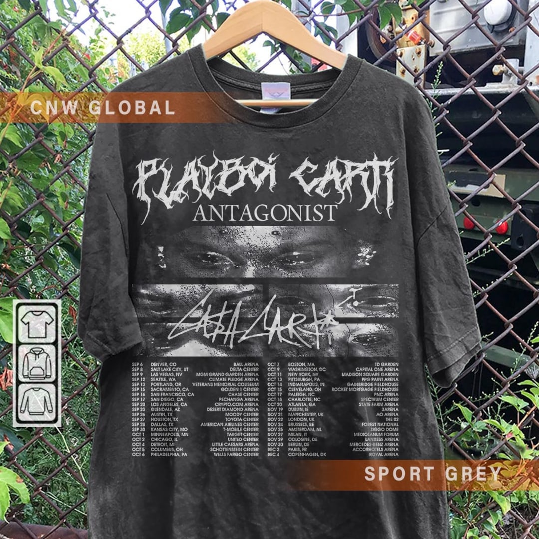 Playboi Carti Rap Shirt Antagonist Tour 2023 90s Y2K Playboi - Etsy