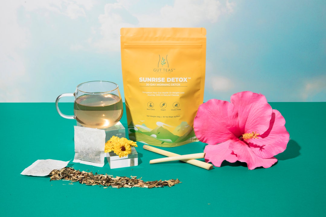 Gut Teas- Morning Detox Tea Blend |sunrise Detox- 30 Day Detox for Gut ...