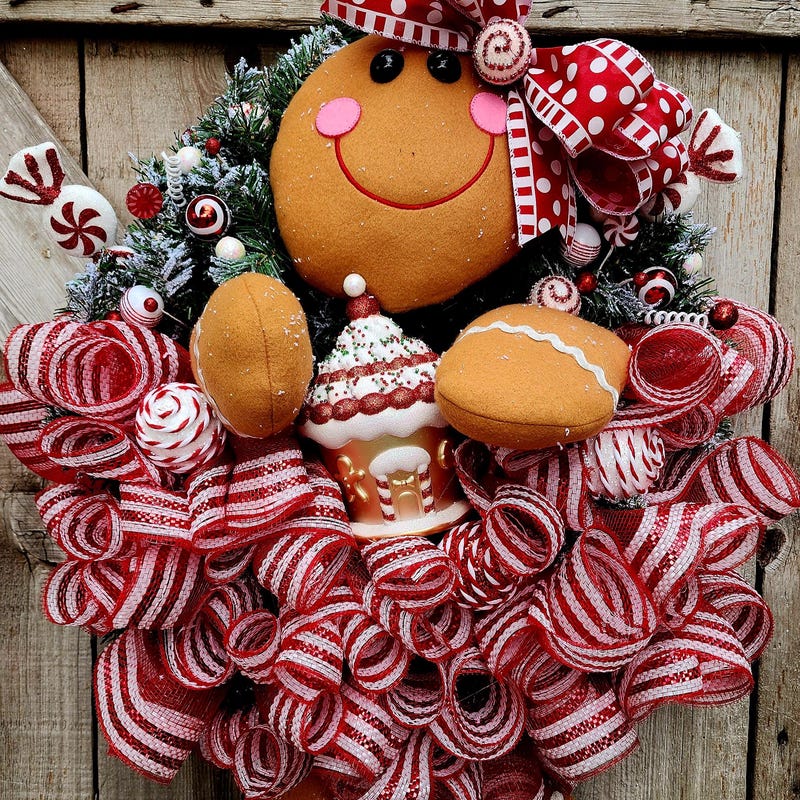 Gingerbread Wreath - Etsy