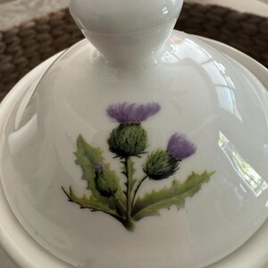 Vintage China Teapot Purple Thistle Pattern - Etsy