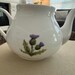 Vintage China Teapot Purple Thistle Pattern - Etsy