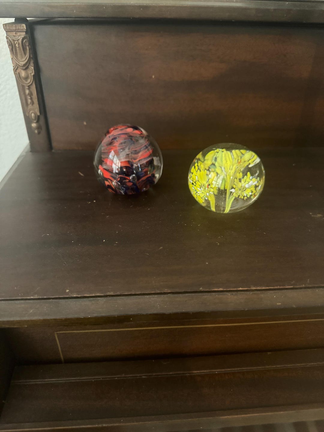 Vintage Paperweights Made in India Set of 2 Multicolors - Etsy