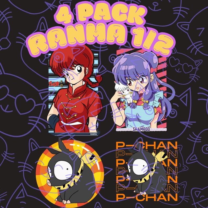 Anime Ranma 1/2 Shampoo P-CHAN PDF, PNG Vector Files. - Etsy