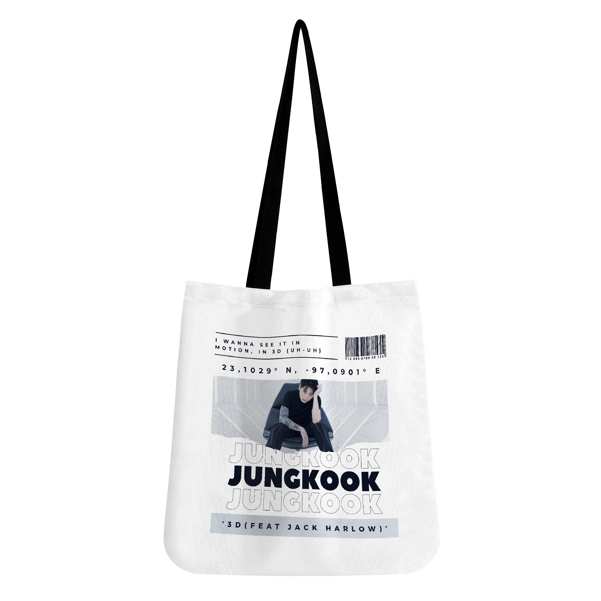 BTS Jungkook 3D Merch Tote Bag Bangtan JK Merch Jungkook X - Etsy