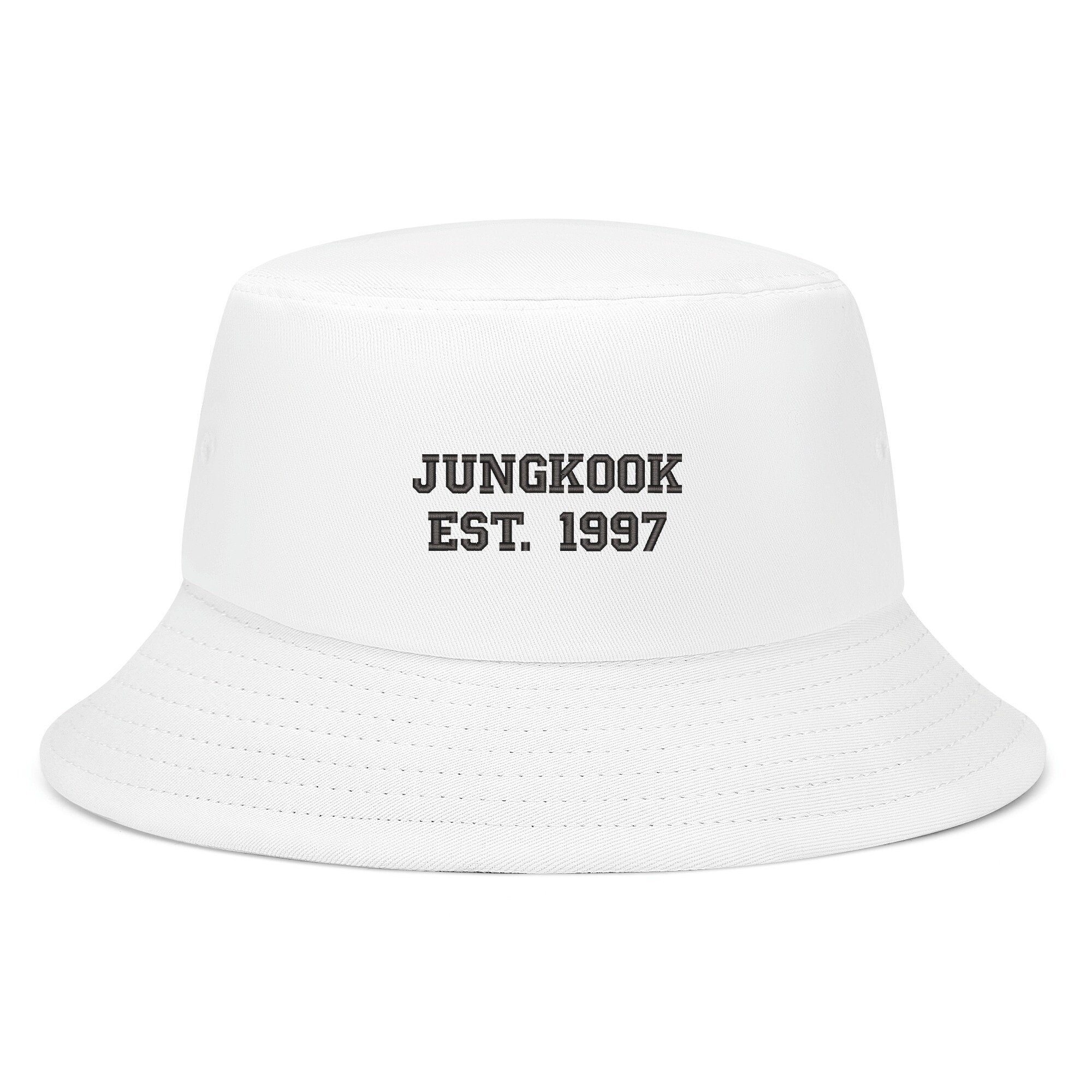 BTS Merch Embroidered Bucket Hat BTS Jungkook, V, Jimin, Suga, Jin, RM ...