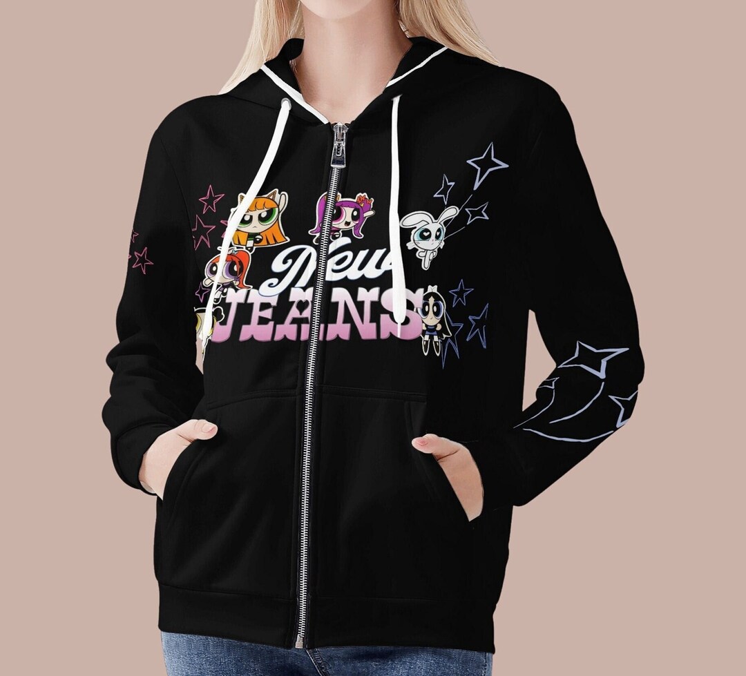 Newjeans Merch Hoodie Newjeans X Powerpuff Girls Trendy - Etsy