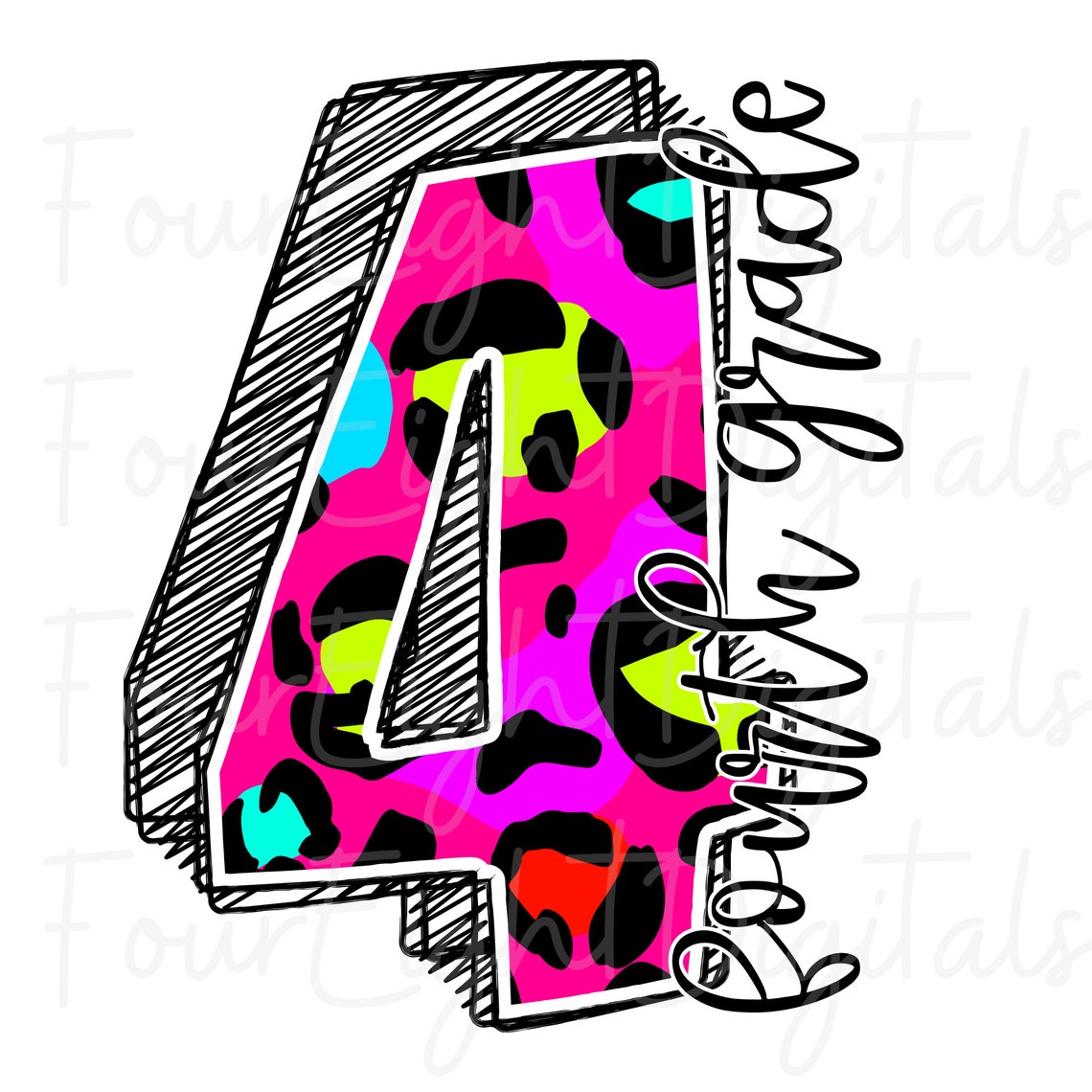 Fourth Grade PNG , Back to School, School Bundle, 4th Grade PNG , First ...