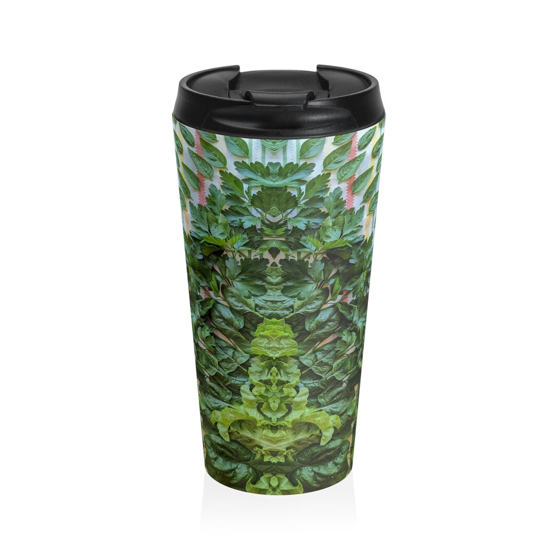 Green Gradients 15 Oz. Stainless Steel Travel Mug, Coffee Travel Mug ...