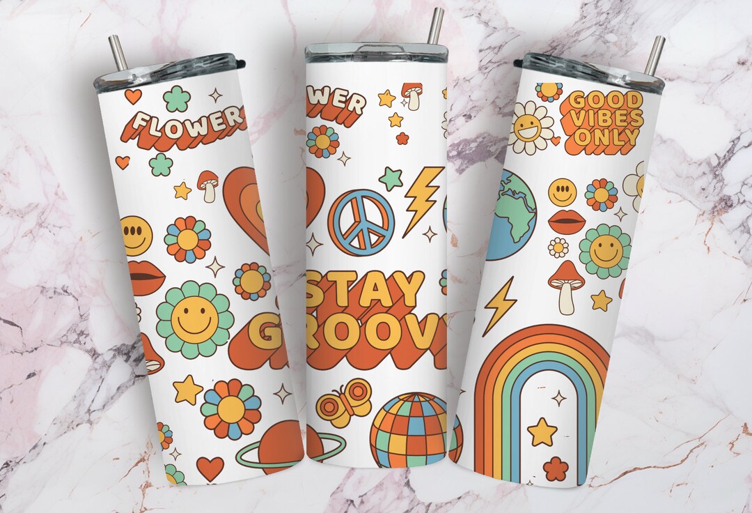 Stay Groovy Tumbler Wrap PNG Digital File Instant Download - Etsy