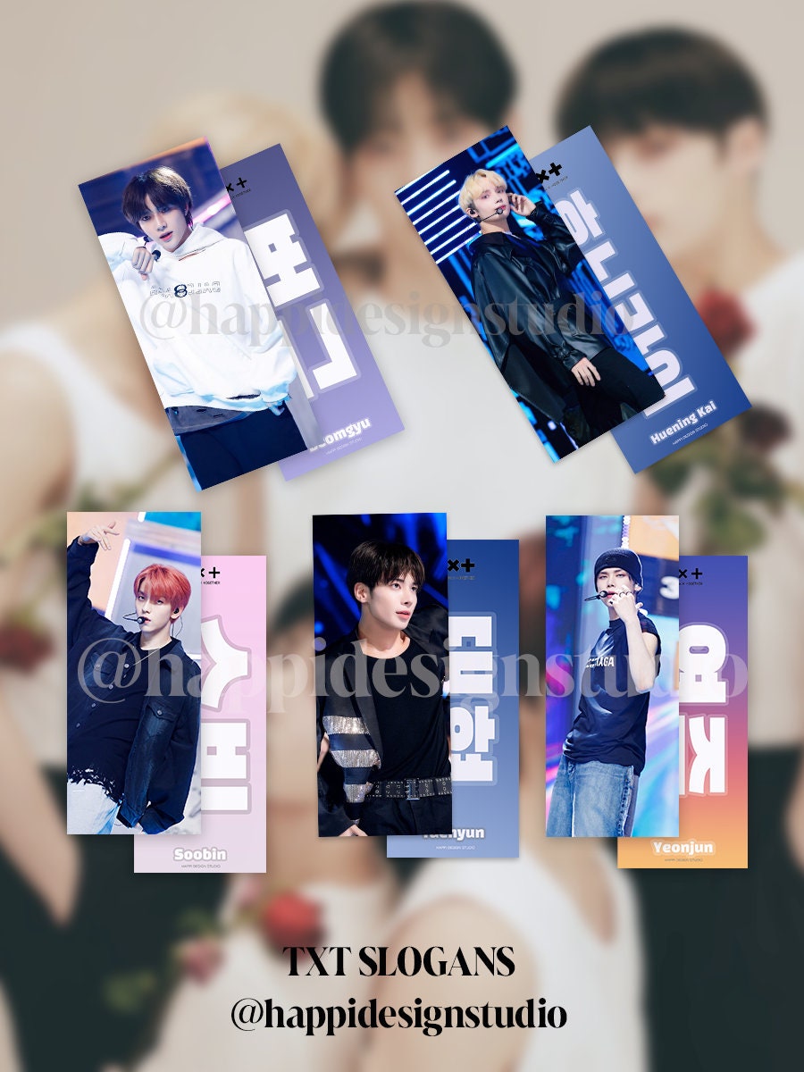 TXT Slogans TXT Cheering Kit, Kpop Merch, Kpop Banner - Etsy