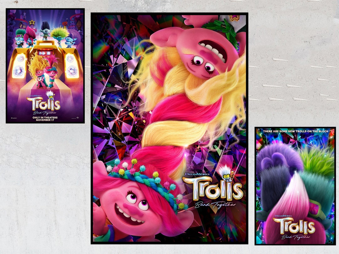 Trolls Band Together 3 Film Posters Collector's Memorabilia ...