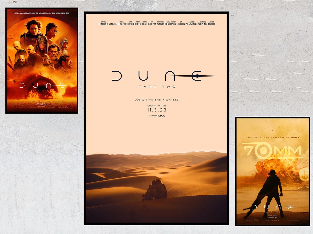 Dune: Part Two Film Posters Collector's Memorabilia Personalized Poster ...