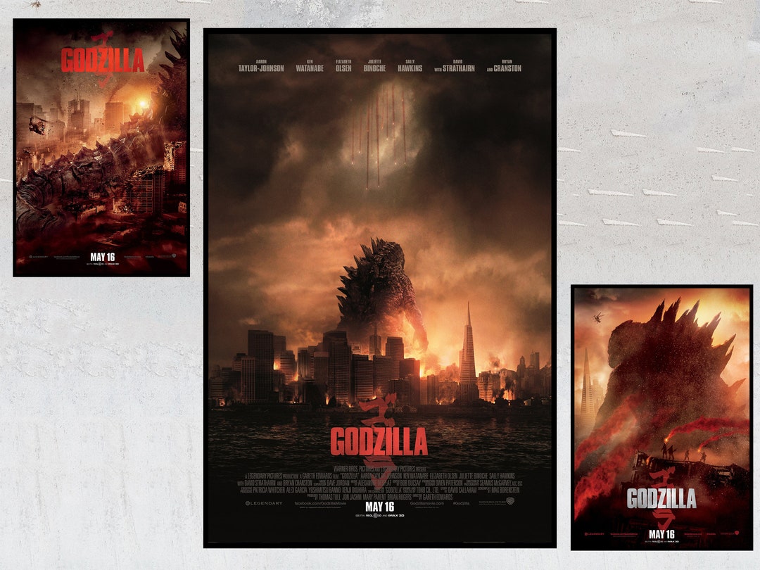 Godzilla Film Posters Collector's Memorabilia Personalized Poster Gifts ...
