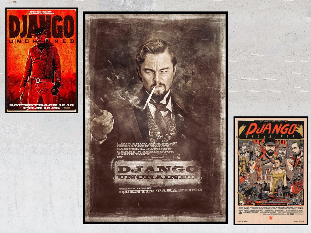 Django Unchained Film Posters Collector's Memorabilia Personalized Poster Gifts Poster Print on ...