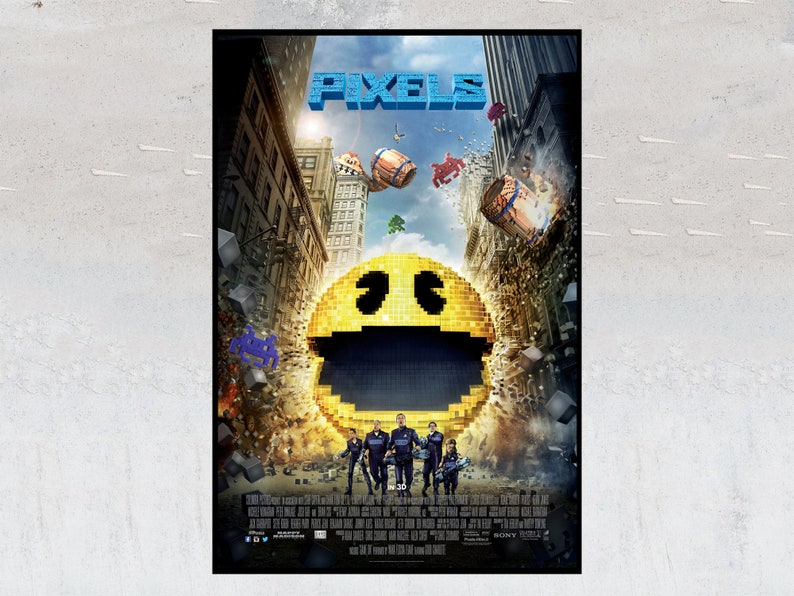 Pixels Film Posters Collector's Memorabilia Personalized Poster Gifts ...