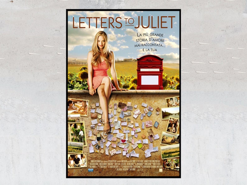 Letters to Juliet Film Posters Collector's Memorabilia Personalized ...
