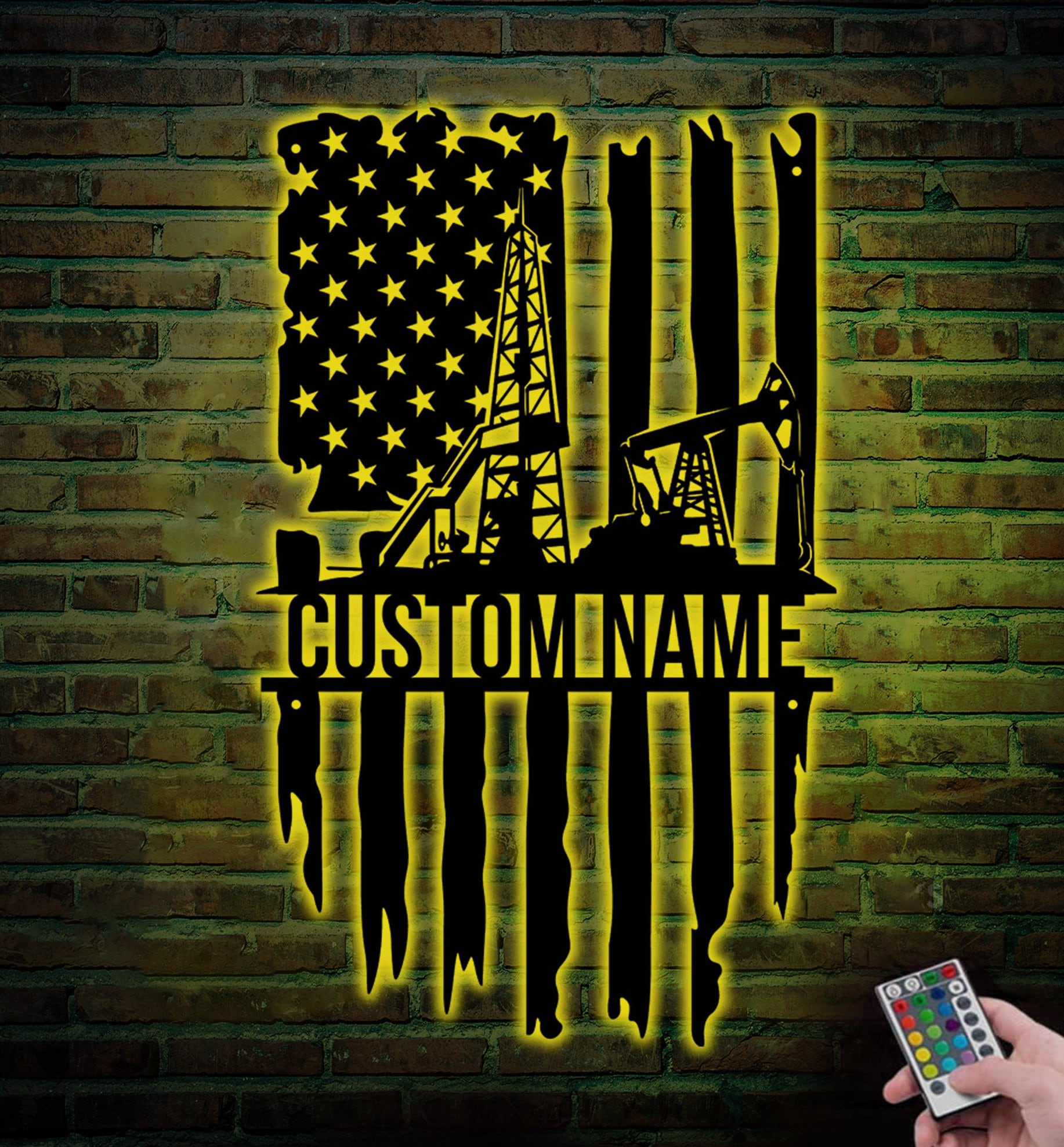 Custom Oil Field Metal Sign, Oil Field Welcome Sign, Oil Field Monogram ...