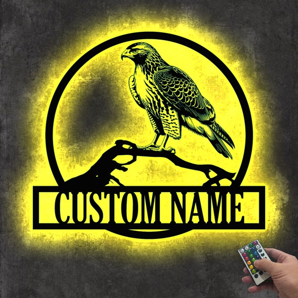 Metal Hawk Wall Art - Etsy