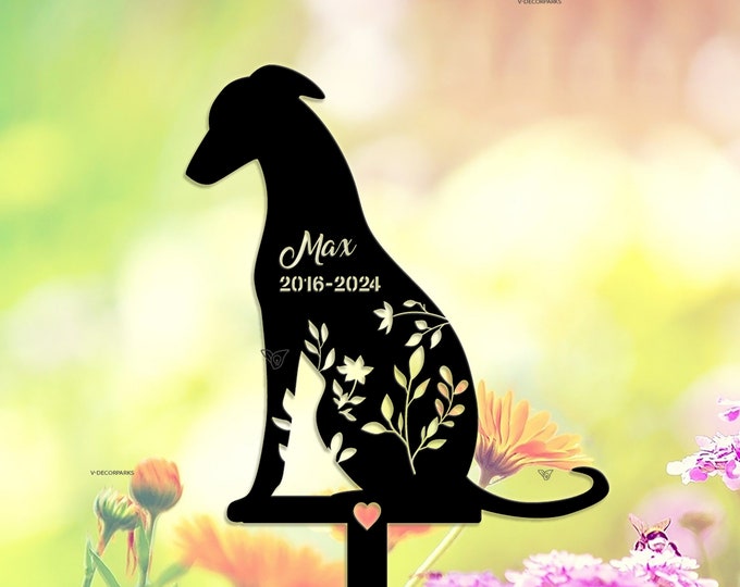 Rusty Metal Greyhound Garden Sculpture / Metal Greyhound Garden Art ...