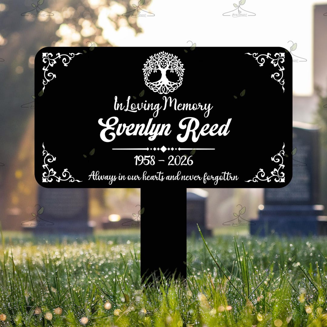 In Loving Memory Metal Garden Sign, Personalized Sympathy Yard Decor - Etsy