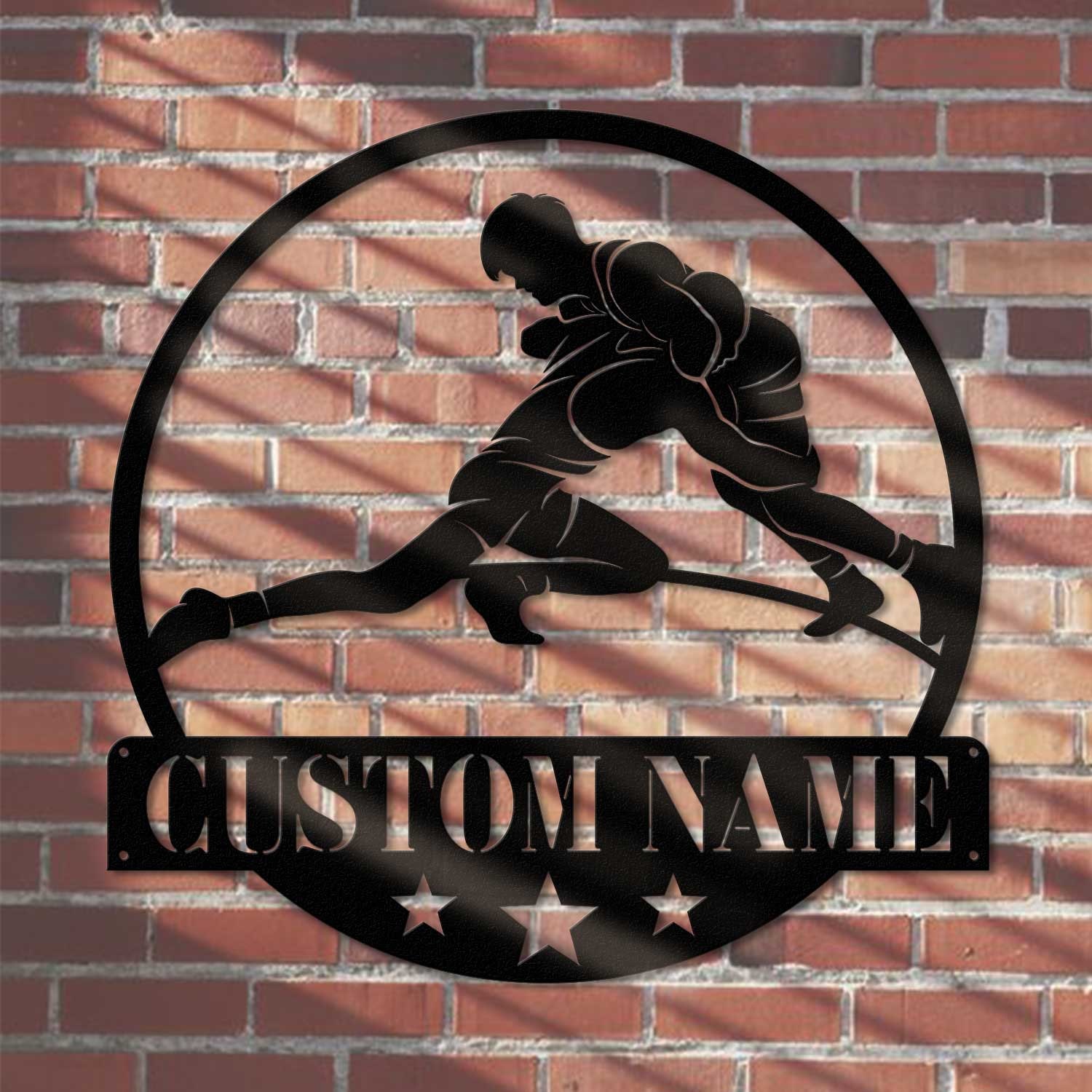 Custom Wrestling Sign Metal Wall Art Led Light, Wrestler Name Sign ...