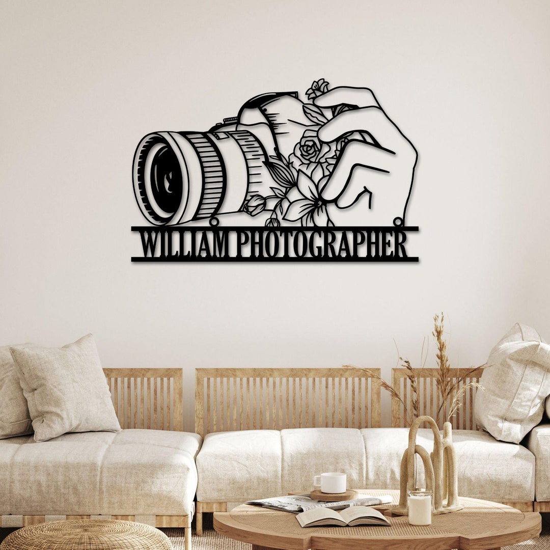 Personalized Camera Metal Wall Art,camera Metal Sign,camera Decor ...