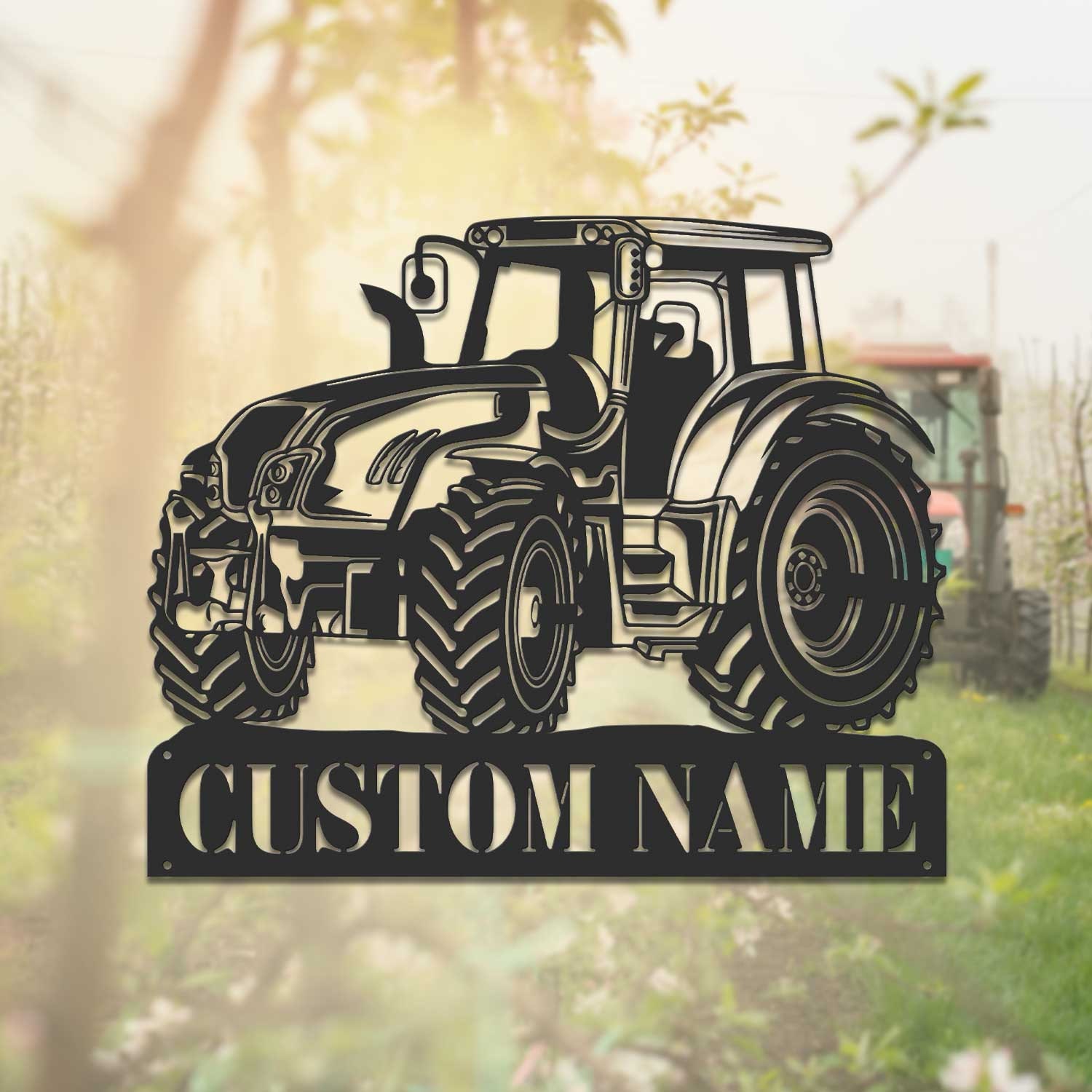 Custom Tractor Driver Metal Wall Art LED Light, Tractor Gift ...