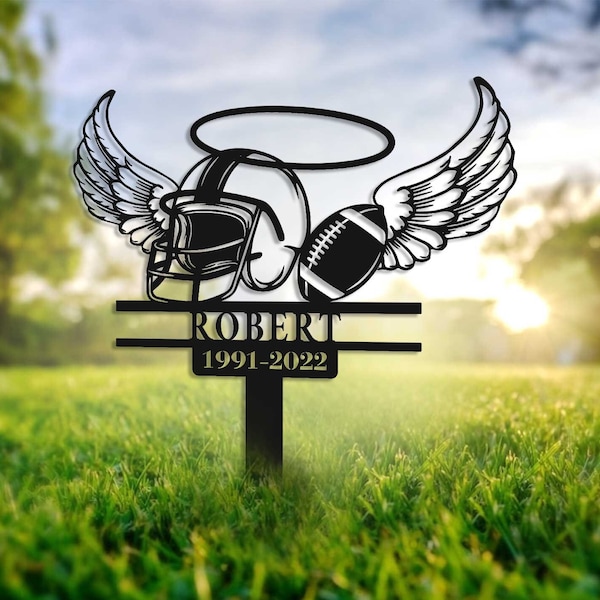 Memorial Plaque Football - Etsy