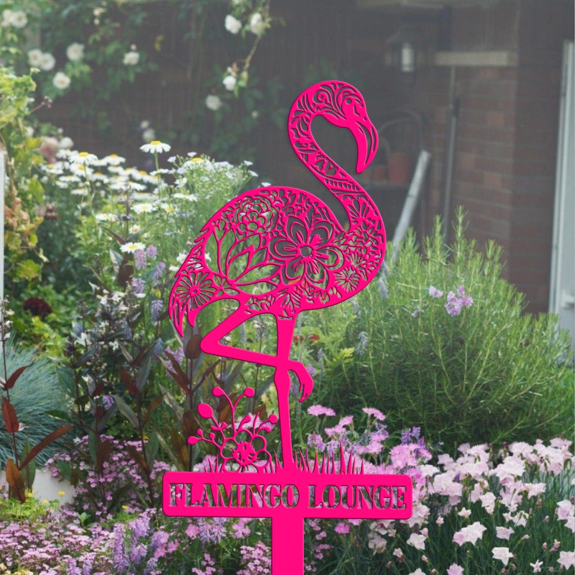 Personalized Pink Flamingo Sign, Custom Flamingo Metal Sign, Pool Sign ...