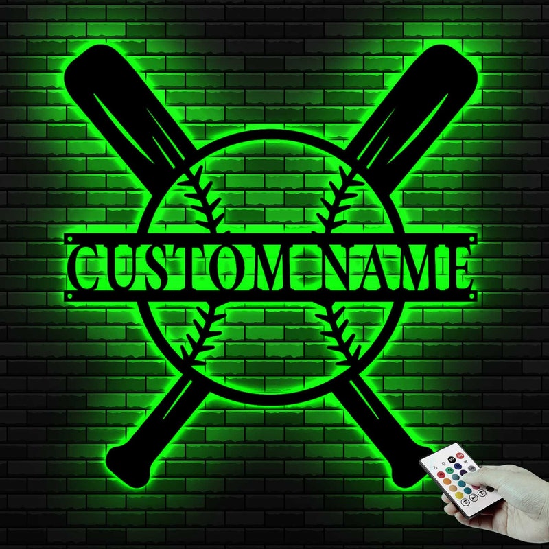 Baseball Name Sign - Etsy