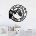 Custom Metal Gaming Sign With Led Light, Game Controller Metal Wall Art ...