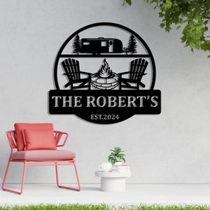 Campers RV Yard Sign LED, Camping Sign, Camper Decor, RV Decor, Family ...