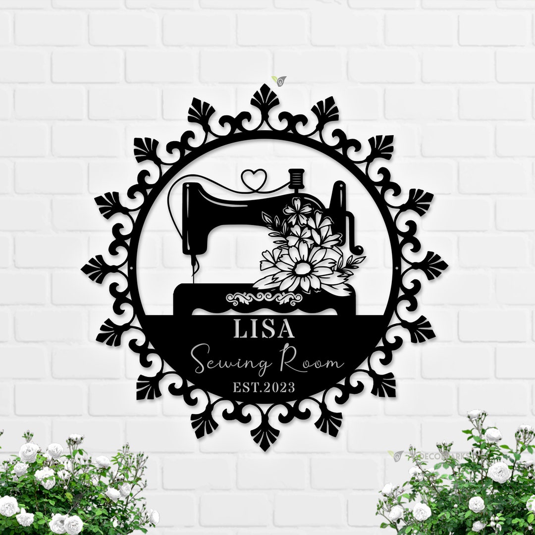 Sewing Room Sign,personalized Sign,custom Metal Sewing Sign,quilting ...