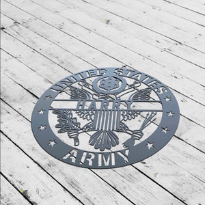 Personalized Name US Army Veteran Metal Sign, Custom Military Metal Art ...