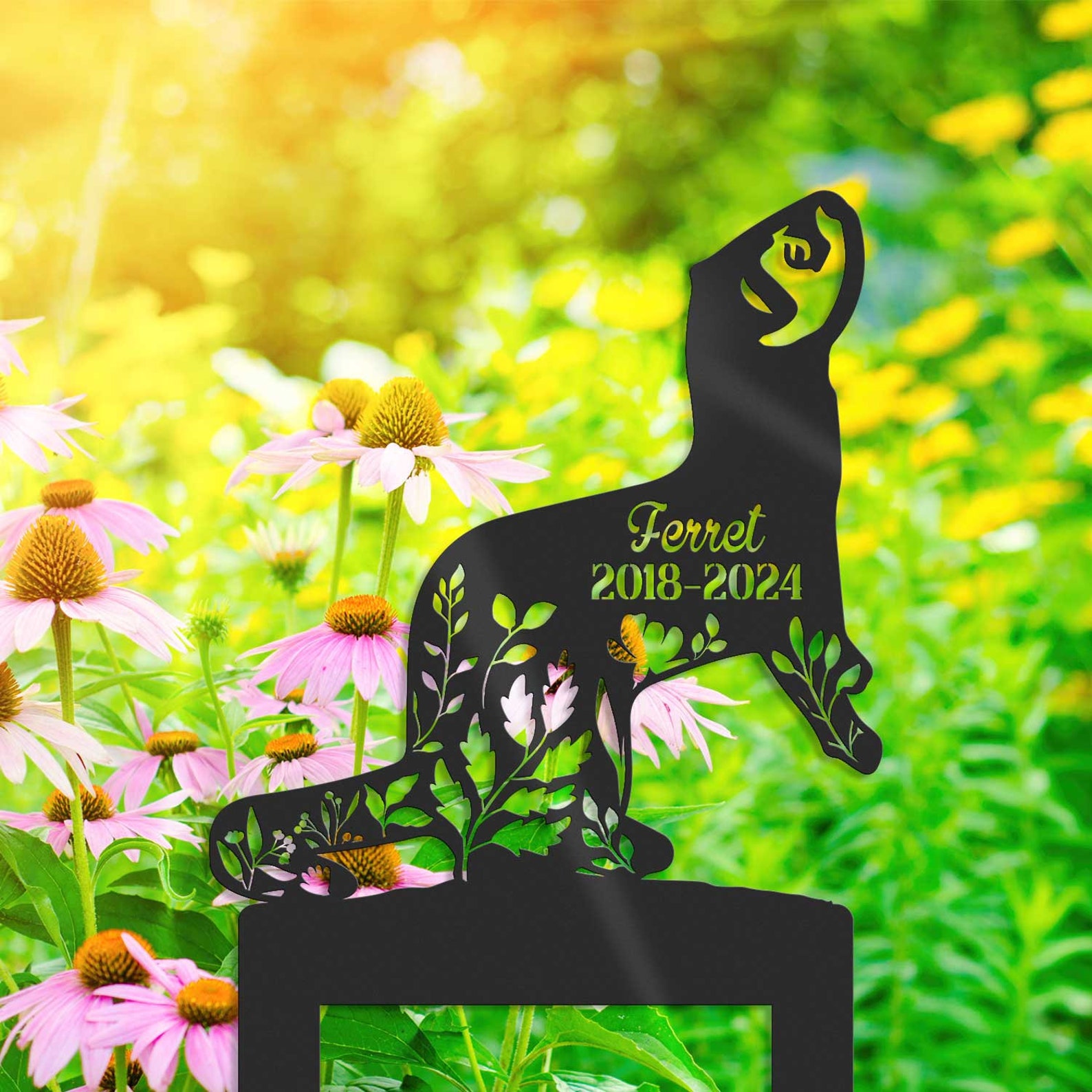 Ferret Memorial Stake Custom, Ferret Name Sign, Ferret Lover Gift, in ...