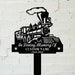 Personalized Train Memorial Stake, Metal Stake, Train Sign, Train Gift ...