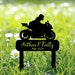 Custom Motorcycle Stake Sign, Personalized Biker Memorial Metal Yard ...