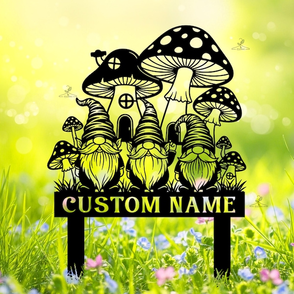 Metal Garden Gnome - Etsy