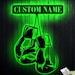 Personalized King Boxer Name Sign With LED Light, Custom Boxing Gloves ...