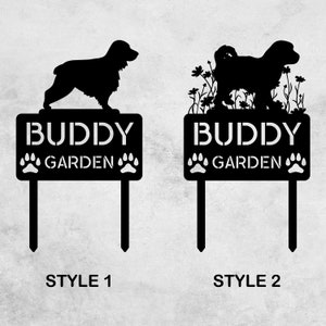 Personalized Pet Metal Memorial Garden Stake, Dog Memorial Sign, Custom ...