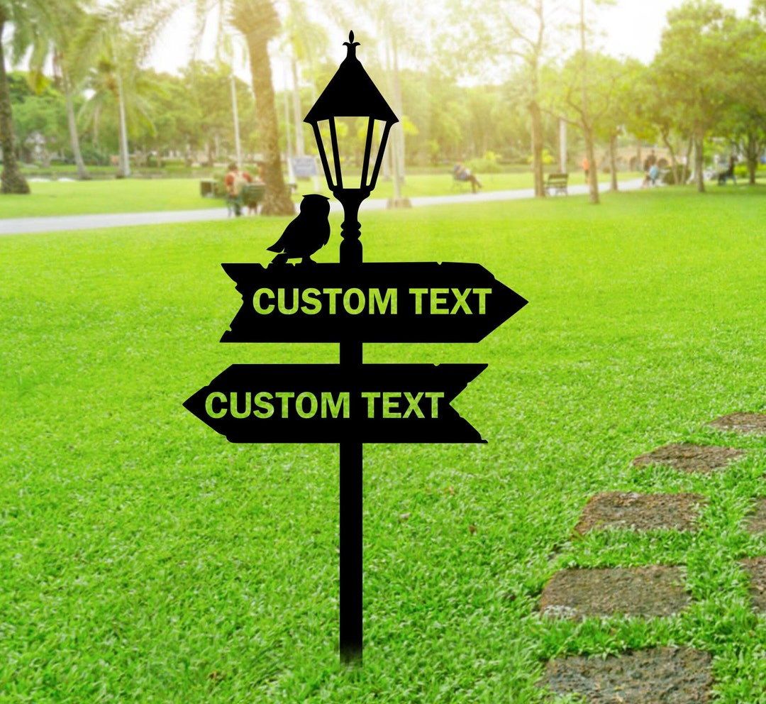 Personalized Destination Arrow Metal Signs, Address Stake,custom ...