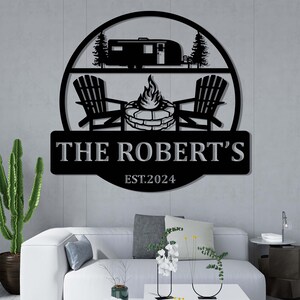 Campers RV Yard Sign LED, Camping Sign, Camper Decor, RV Decor, Family ...