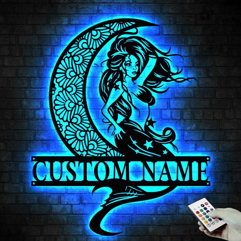 Metal Mermaid Wall Art - Etsy