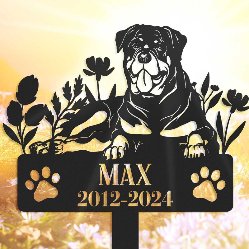 Rottweiler Memorial - Etsy