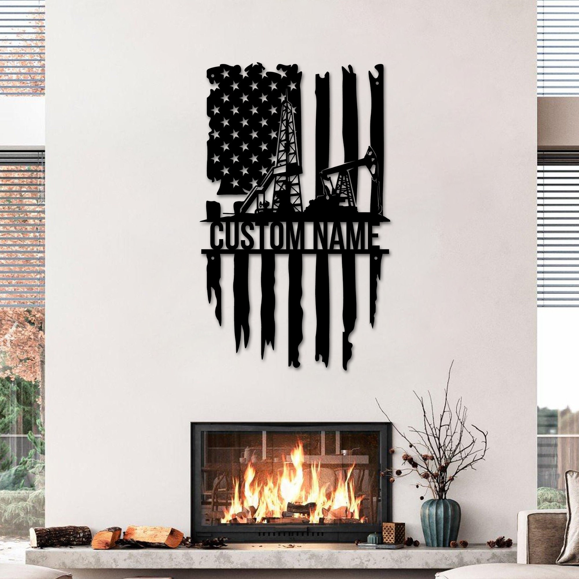 Custom Oil Field Metal Sign, Oil Field Welcome Sign, Oil Field Monogram ...