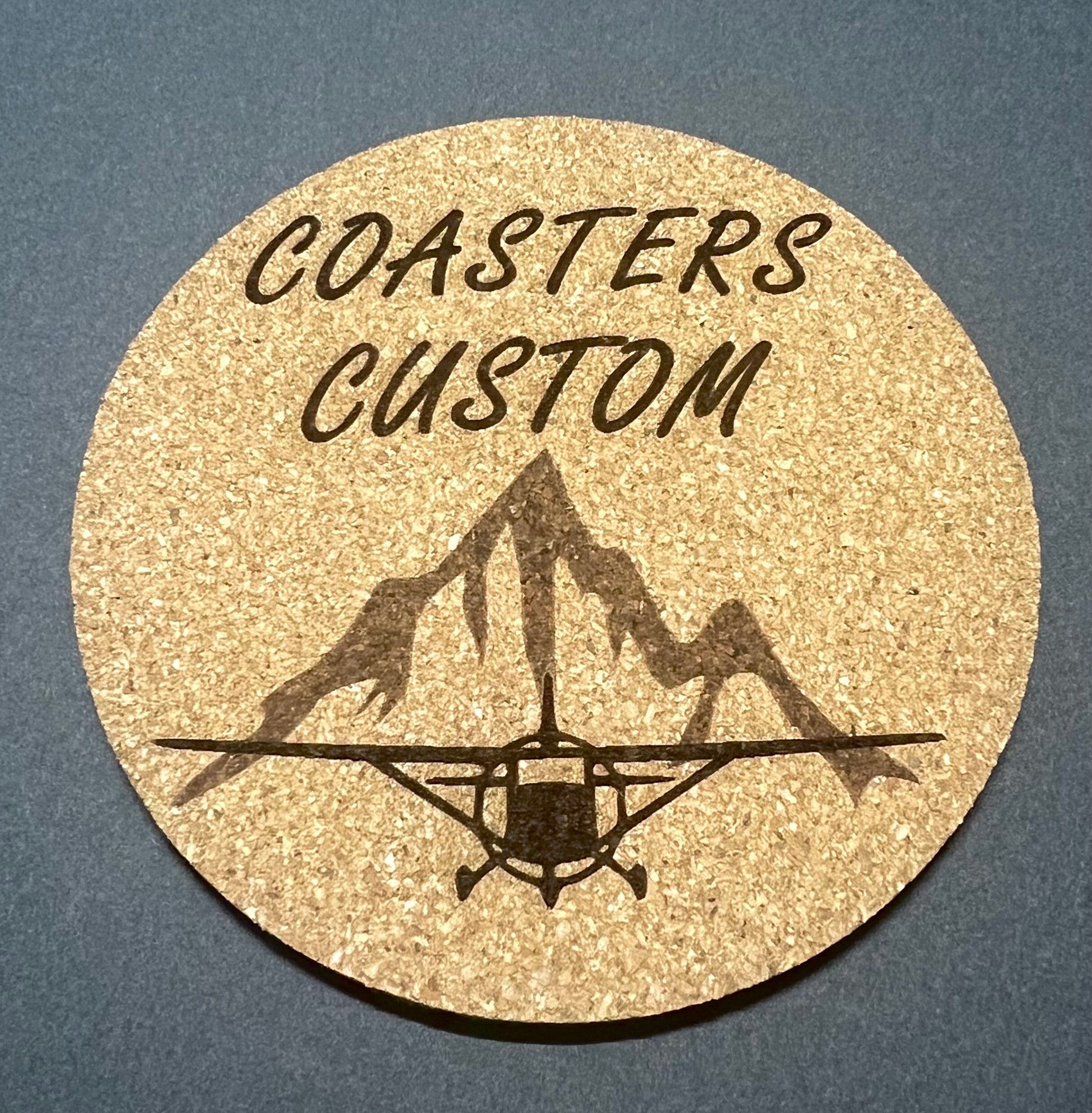 Custom Cork Coasters - Etsy