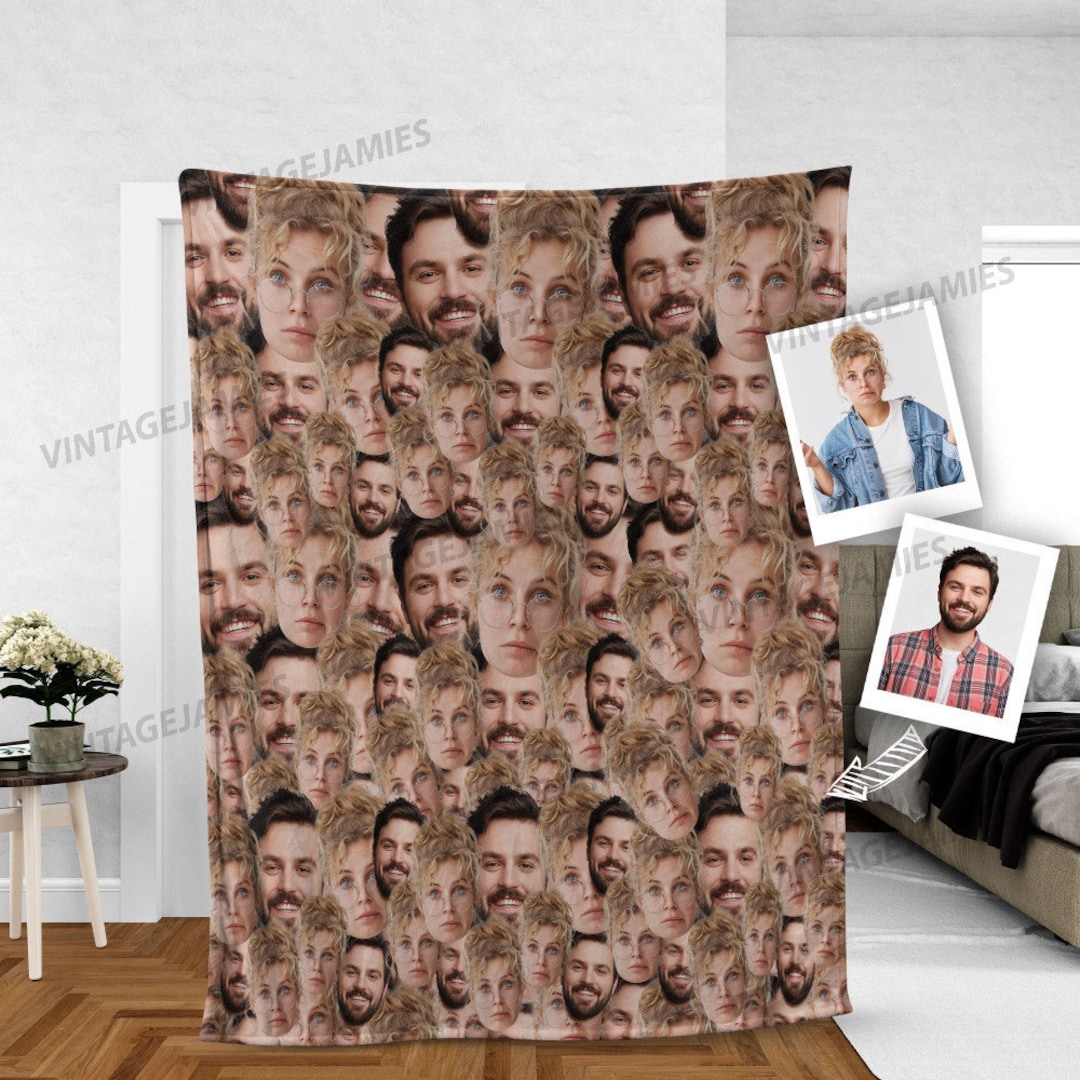 Personalized Face Blanket Custom Face Blanket Custom - Etsy