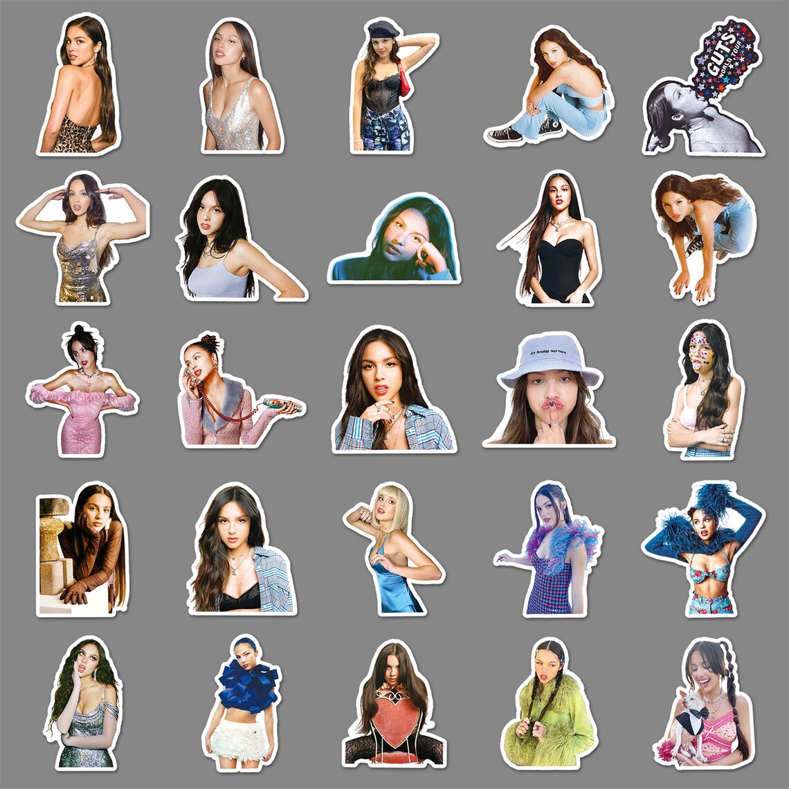 50 Olivia Rodrigo Stickers/vinyl Sticker/waterproof Sticker/skateboard ...
