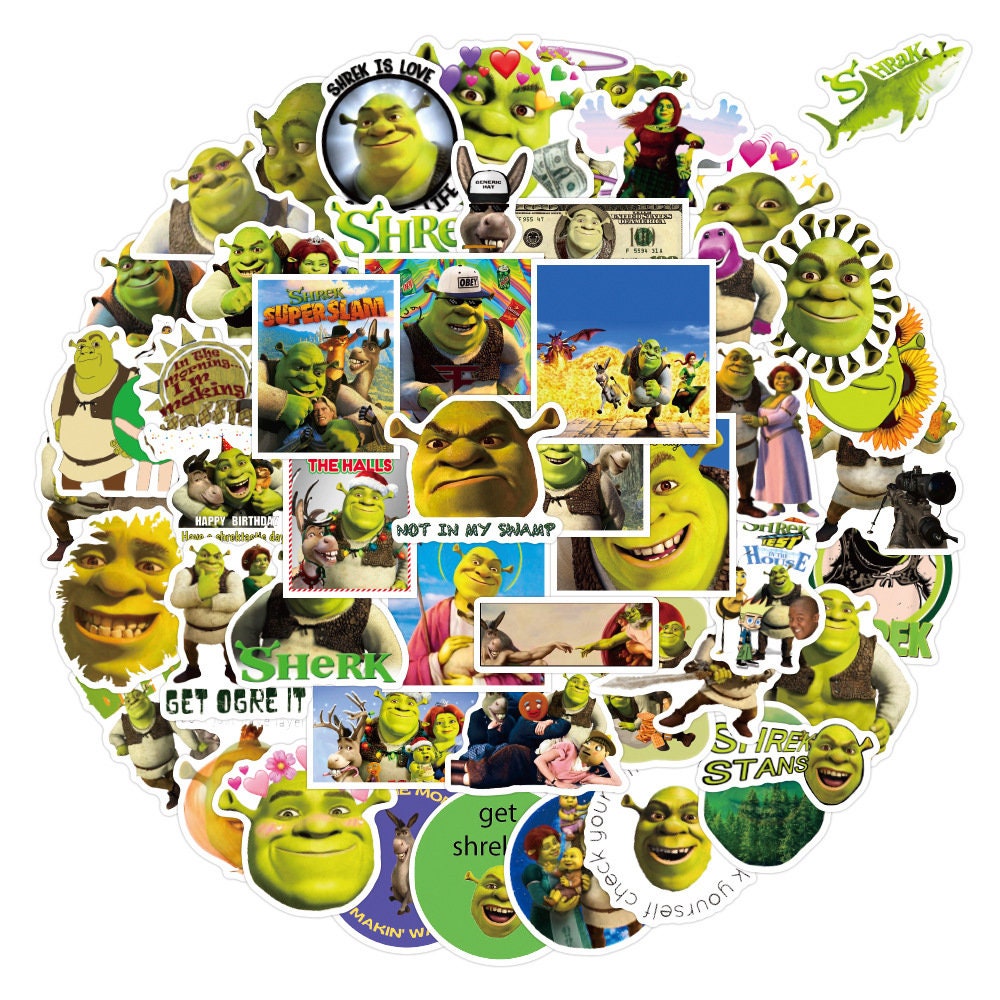 50 Shrek Stickers/anime Stickers/book Stickers/gift - Etsy